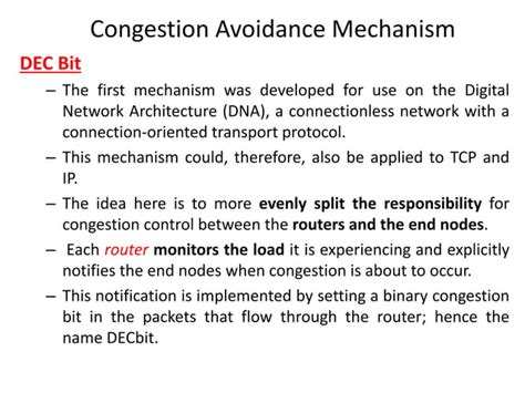 Congestion Avoidance In Tcp Ppt