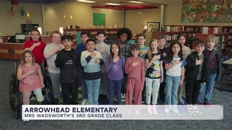 Daily Pledge 3rd Grade Class At Arrowhead Elementary