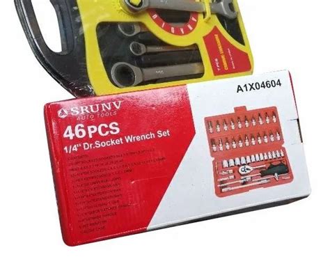 Srunv Mild Steel 46 Piece Socket Set Drive Size 1 2 Inch Model Name Number A1x04604 At Rs