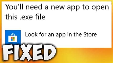 How To Fix You Will Need A New App To Open This EXE File Error Easy Solution YouTube