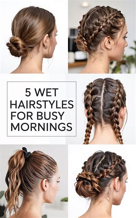 Easy Everyday Looks 5 Go To Hairstyles For Wet Hair In 2025 Hair
