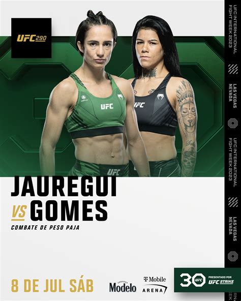 Official Announcement Yazmin Jauregui Vs Denise Gomes In A Strawweight Bout On July 8th Ufc