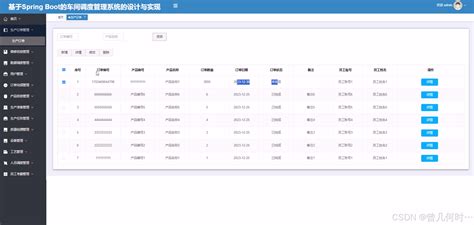 计算机毕业设计项目之基于spring Boot的车间调度管理系统的设计与实现基于spring的工业车间作业调度系统毕业论文报告 Csdn博客