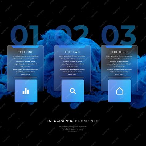 Premium Psd Glass Effect Infographic Business Template Design