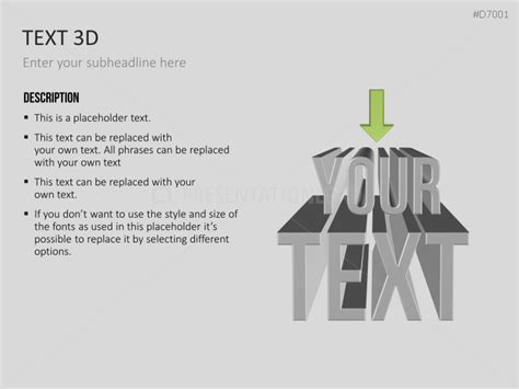 3d Text Powerpoint Template