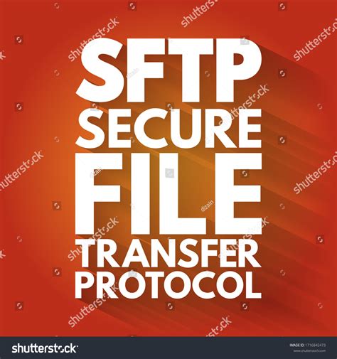 Sftp Secure File Transfer Protocol Network Stock Vector Royalty Free 1716842473 Shutterstock