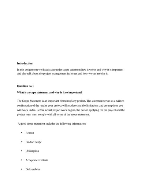 Project Management Pdf Project Management Business