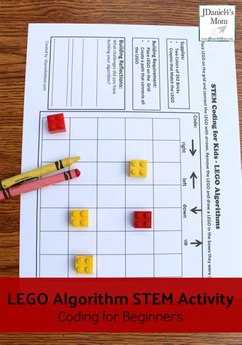 coding for beginners lego algorithm stem activity