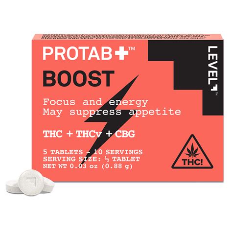 Protab Boost Thc Thcv Cbg 5pk Tablet 100mg Upstat