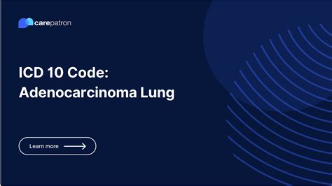 Adenocarcinoma Lung Icd 10 Cm Codes 2023
