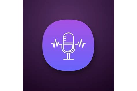 Speech Recognition App Icon With Voice Command Control