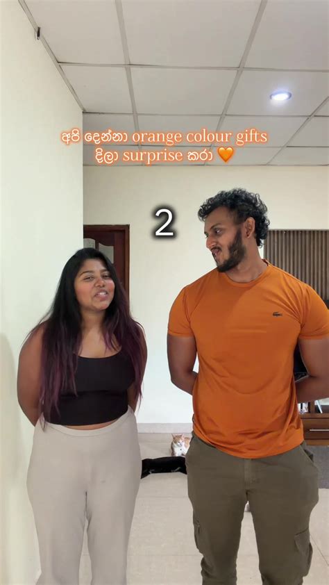 හට හම්‍බුන Orange T එක 😍🧡 Storiesoflash Tiktoktainment Coupl