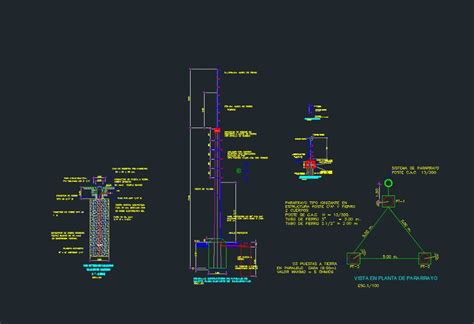 Detalle De Pararrayo En Autocad Descargar Cad 627 Mb Bibliocad