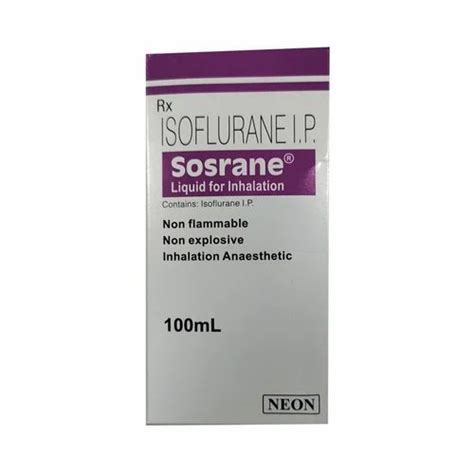 Isoflurane Usp Liquid For Inhalation At ₹ 824bottle Anesthesia