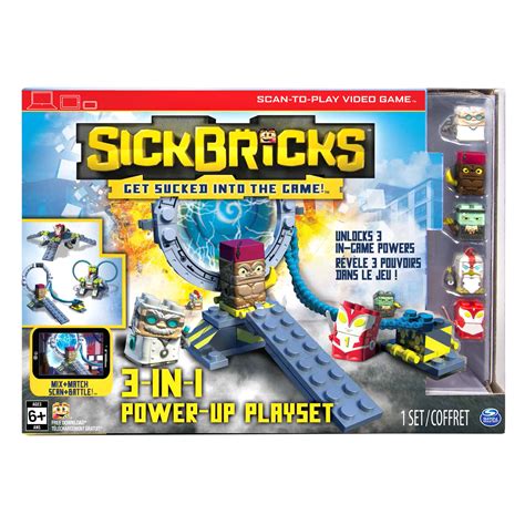 Sick Bricks 3 In 1 Power Up Playset Toys And Games