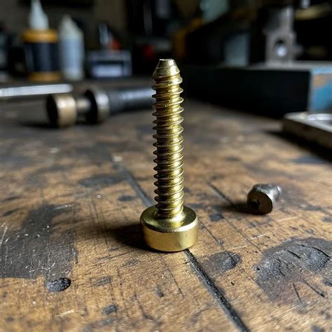 Brass Half Threaded Screw Screw Length 30 Inch Diameter 3 Mm At