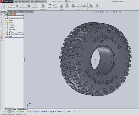 Cad Model A Tire In Solidworks 11 Steps Instructables