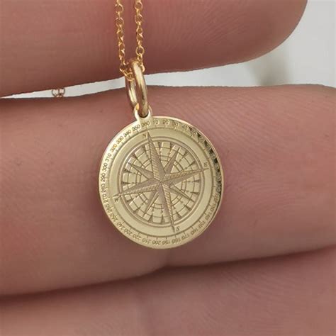 Compass Pendant Etsy