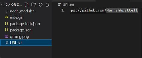 GitHub Harrshhpattell QR Code Generator Using Node Js