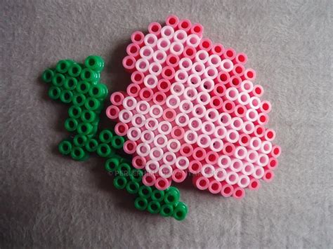 Perler Rose By Vividwanderer On Deviantart Diy Perler Bead Crafts