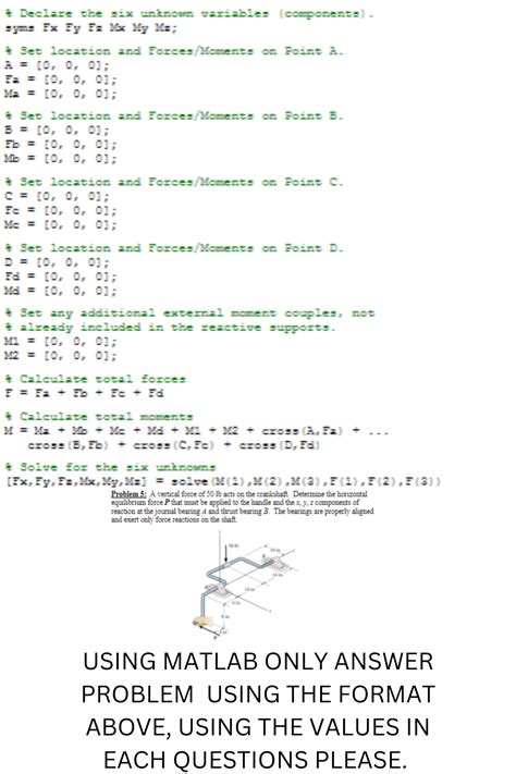 Solved f Declare the gix unknourn variables | Chegg.com