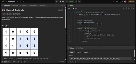 30daysofcode Day25 Java Maximalrectangle Dynamicprogramming Stack Siddharth Bhaskar