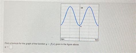 solved 10 m 4 t 2pi find a formula for the graph of the