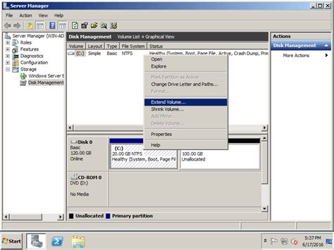 3 ways to adjust resize partition in windows server 2008 r2