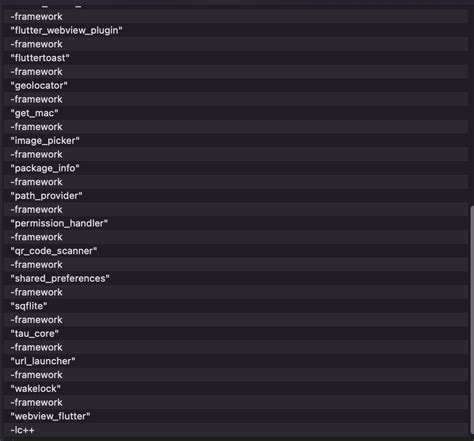 Removed Packages Not Getting Removed From Xcode Linked Frameworks · Issue 106412 · Flutter