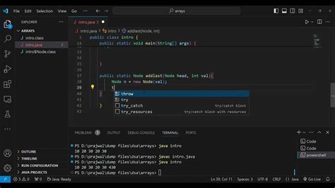 How to add the node at the end of the linked list || java dsa live code example - YouTube