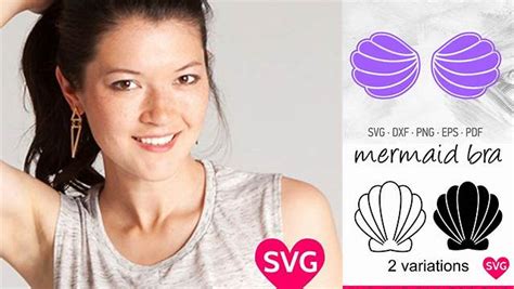 Seashell Bra Svg Diy Mermaid Fashion Designs