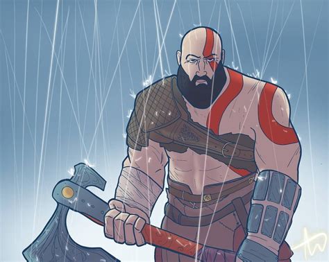 [oc] Kratos Fanart R Godofwar