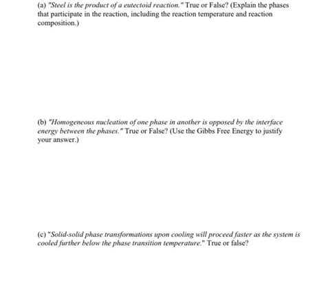 Solved A Steel Is The Product Of A Eutectoid Reaction
