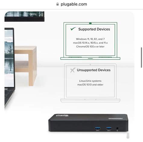 Plugable Triple HDMI USB C Displaylink Docking Station UD PDZ In Computers Tech