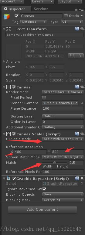 Unity基础篇：使ui跟随屏幕分辨率变化自适应。unity Referenceresolution Csdn博客