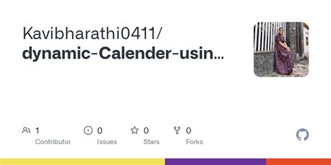 Github Kavibharathi0411dynamic Calender Using Html Css Javascript