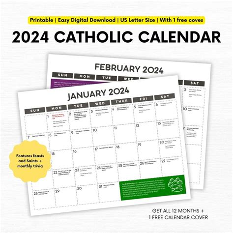 Free Printable Liturgical Calendar 2024 Free Printable Templates
