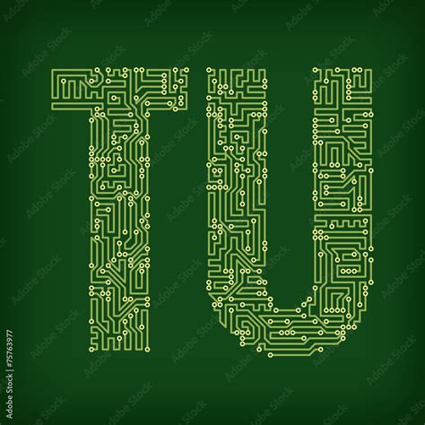 Pcb Symbols Stock Vector Adobe Stock