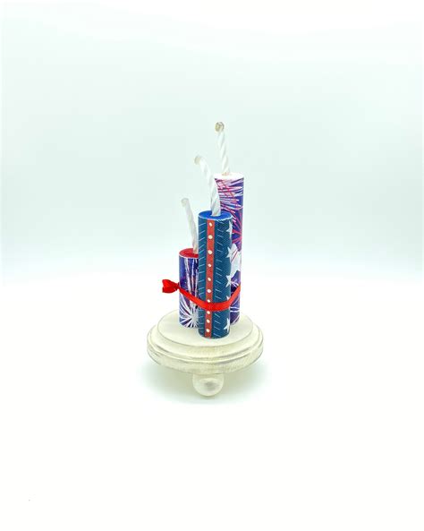 Mini Wooden Firecrackers Set Of 3 Wooden Firecrackers 4th Of July