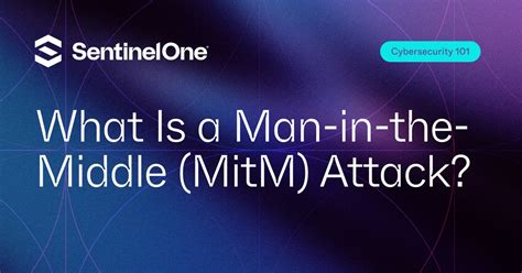 What Is A Man In The Middle Mitm Attack