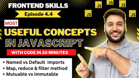 Front End Skills Ep 44 Useful Javascript Concepts Named Vs Default Imports Mapfilter