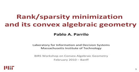 Pdf Convex Algebraic Geometry Of Rank Minimization · Convex Hulls Of