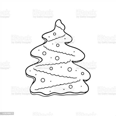 손으로 그린 크리스마스 진저 브레드 크리스마스 트리 낙서 벡터 일러스트 레이 션 겨울에 대한 스톡 벡터 아트 및 기타 이미지 겨울 귀여운 그리기 Istock