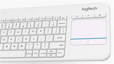 Logitech Keyboard K400 White 3d Model 24 3ds Blend C4d Fbx Max Ma Lxo Obj Free3d