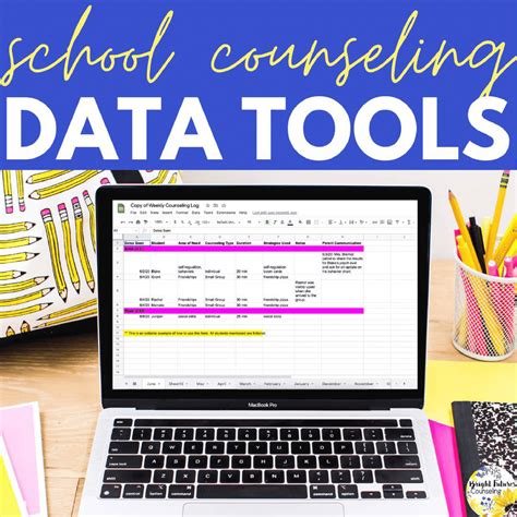 School Counseling Data Tracking Tools Bundle Data Driven Counseling