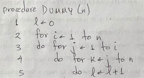 Solved How Much Time Does The Following Algorithm Take As A Chegg