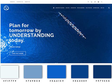 Blue Color Palette Inspirational Es