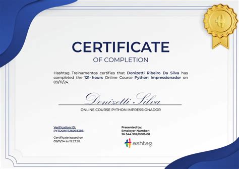 earned python programmer certification from hashtag treinamentos