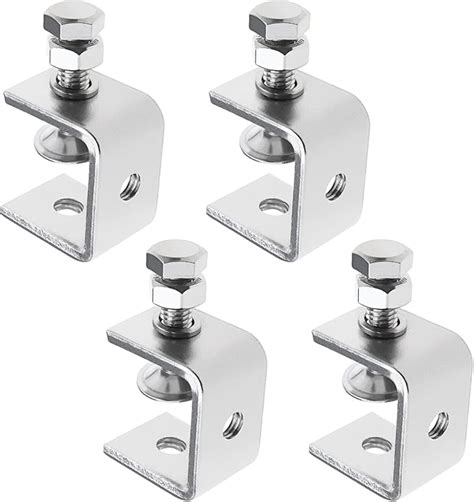 Create Idea 4pcs C Shaped Clamp C Shaped Bracket 304 Stainless Steel C Type Mount C Clamp Tiger