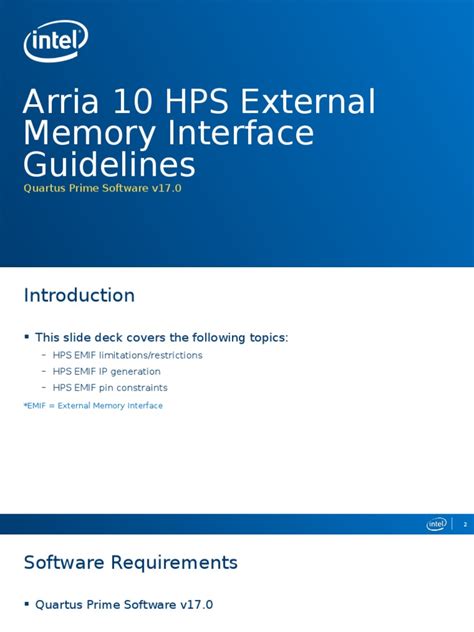 guiding the configuration of the arria 10 hps external memory interface
